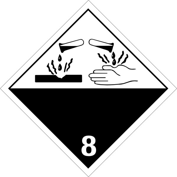 Corrosive International Placard